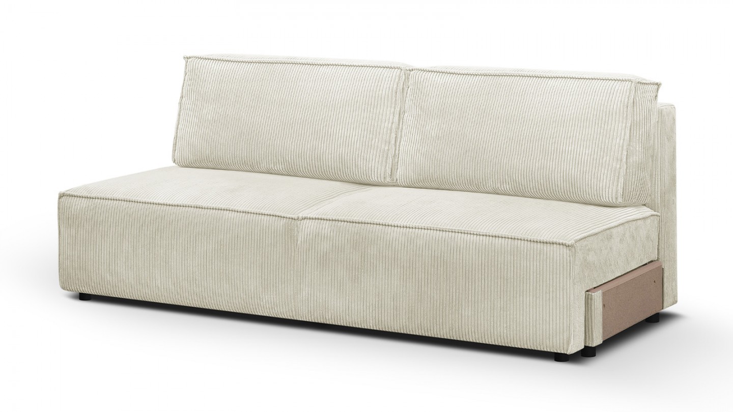 Canapé modulable convertible 5 places avec coffre de rangement en ...