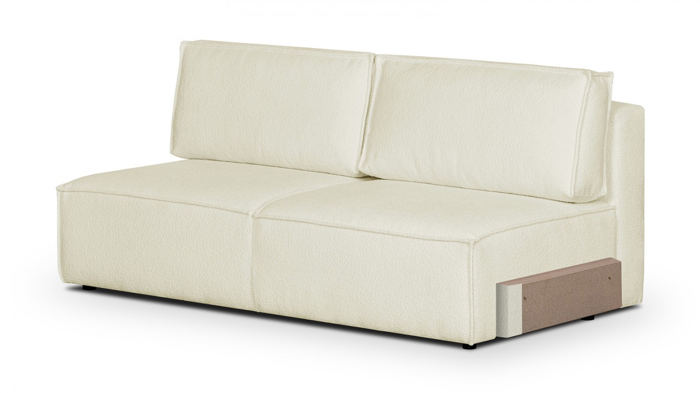 Canapé modulable convertible 7 places avec coffre de rangement en tissu ...