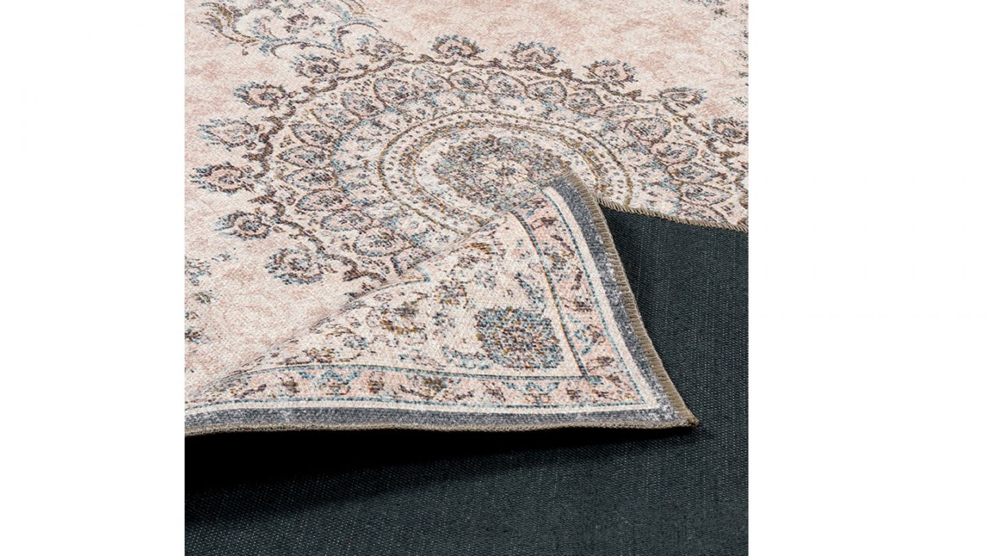 Tapis vintage rose 200x290 cm - Carry - Homifab