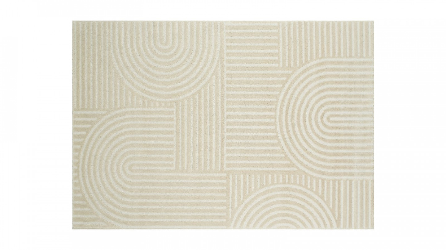 Tapis relief Ecru 200x290 - Dora - Homifab