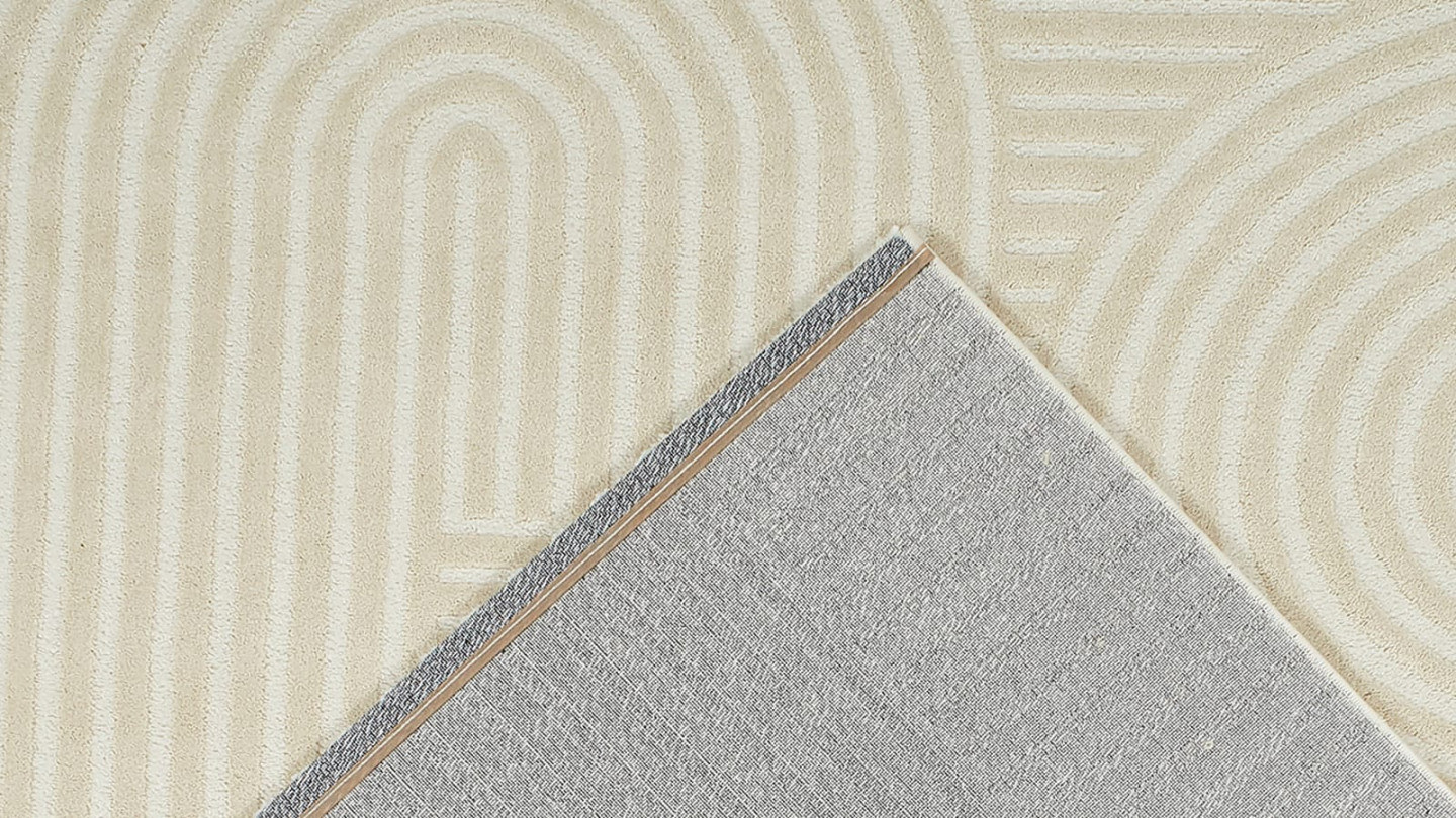 Tapis relief Ecru 200x290 - Dora - Homifab