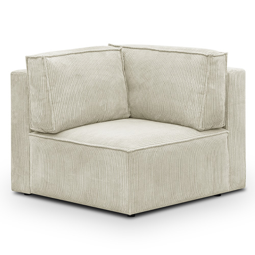 Canapé d'angle à droite modulable avec méridienne 3/4 places en velours ...