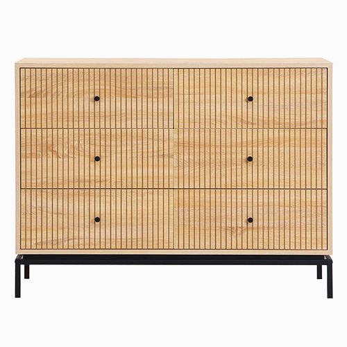 Bibliothèque 1 porte 4 niches effet bois 80 cm - Talia - Homifab